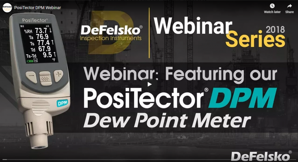 PosiTector Dew Point Meter Logger | Dewpoint Meter DPML | DFT UK