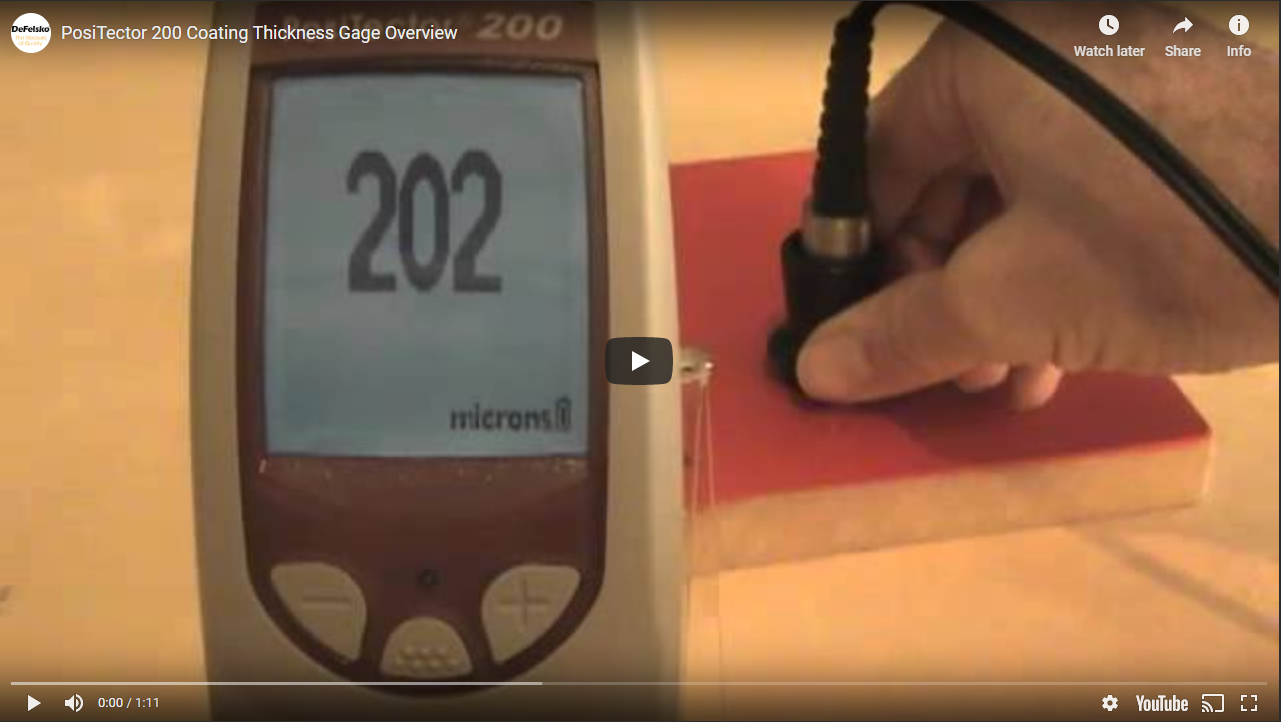 PosiTector 200 Coating Thickness Gauge | DeFelsko | DFT Instruments